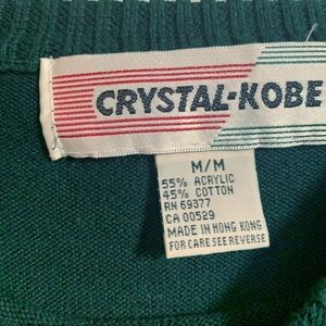 Crystal Kobe | Sweaters | Vintage Crystal Kobe Argyle Patterned Sweater ...